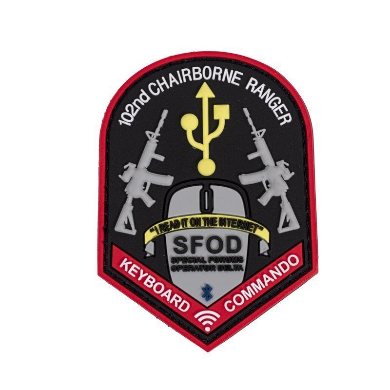 102nd Chairborne Ranger Morale Patch Full Color Hook + Loop 2"x3 Free ...