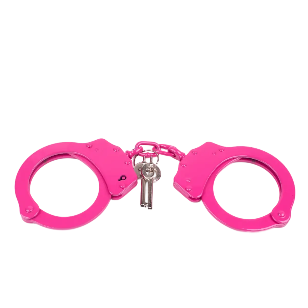 United Defense Pink Handcuffs - Double-Lock Steel Chain Cuffs with 2 ...