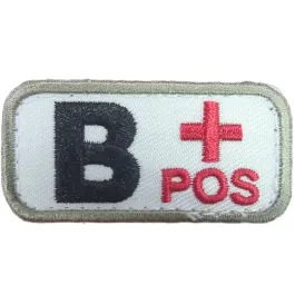 B Positive Blood Type Patch | Mil-Spec Monkey Velcro Patch | Keep Shooting
