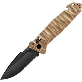 C.A.C. S200 Knife by TB Outdoors – Tan Folding Knife | 3.62” Blade ...