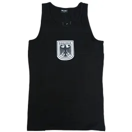 Mil-Tec Bundeswehr Tank Top - Black | 100% Cotton Military-Style Shirt ...