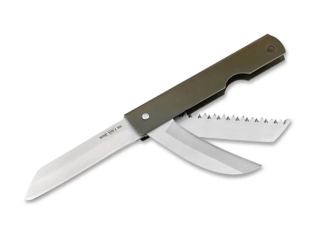 Boker Japanese Army Knife With Saw Tanto & Curved Stainless Steel ...