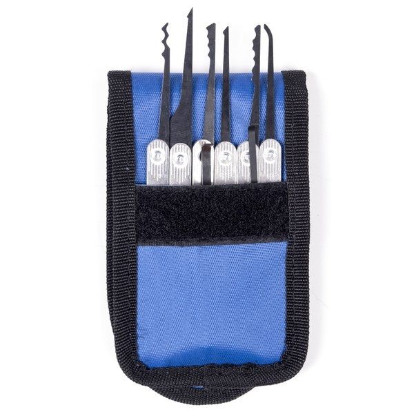 Lock Pick Set 8 piece 6 Picks 2 Tension Wrenches W Carrying Case Free ...